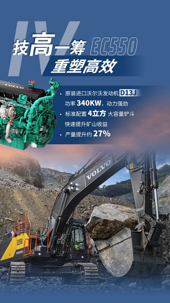 “四”机而动，一触即发，沃尔沃EC550全新国四挖掘机上市_铁甲工程机械网